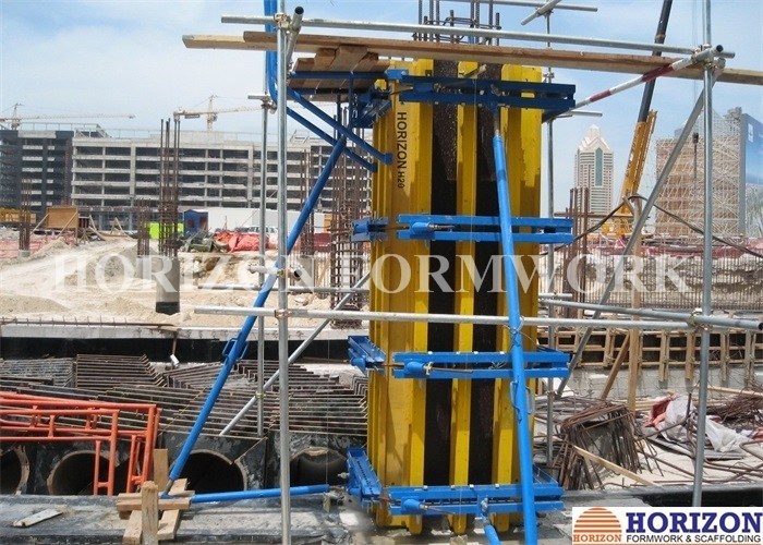 Adjustable Wall Formwork Systems , H20 Beam Metal Formwork For Concrete ...