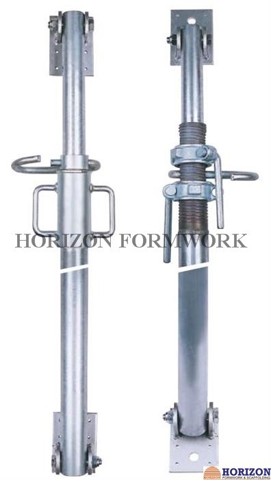 Telescopic Push-Pull Props To Support and Plumb Wall Formwork Panels