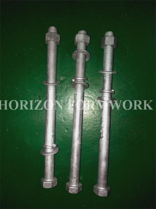 HDG M16 Concrete Forming Accessories Bolts And Nuts With Spring Washers ...