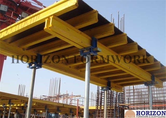 Flexible Slab Decking System 4.5m Height Timber Beam H20 Movable By Trolley
