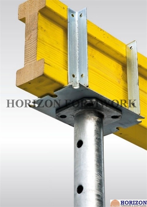 Q235 Steel Steel Formwork System Four - Way Fork Head Supporting H20 Beams