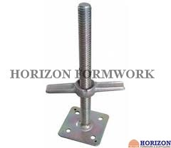 Adjustable Screw Jack Made Of Solid Steel Rod For Leveling Ringlock Systems