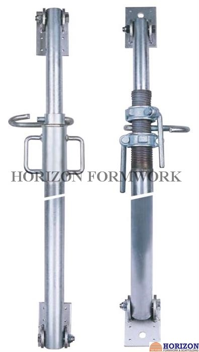 Telescopic Push-Pull Props To Support and Plumb Wall Formwork Panels