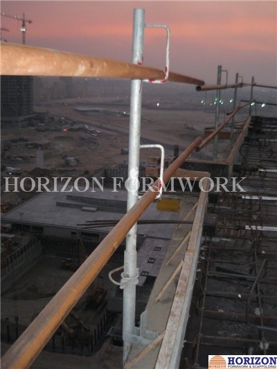 Tubular Safety Scaffold Guard Rail Q235 Steel Tube 1.5m Height Prevent ...