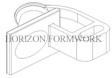 Cast Iron Concrete Forming Accessories , Tie Yoke Connecting Corner ...