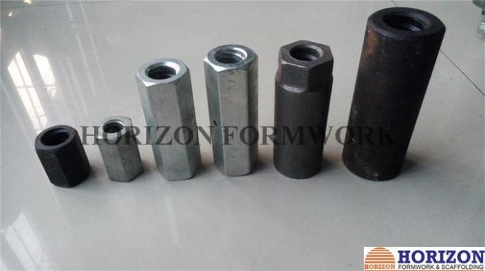 Weldable Hex Coupling Nut Steel Q235 Galvanized For Tie Rod Reinforcement