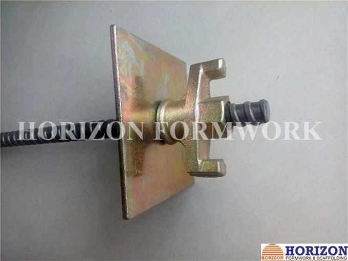 Steel Formwork Tie Rod System With Dywidag Thread , Flanged Wing Nut ...