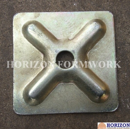 Pressed Square Waler Plate 120x120x6mm for Formwork Tie Rod Systems
