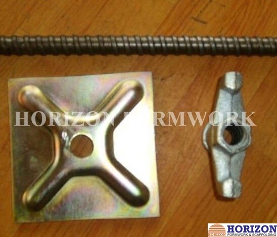 Galvanized Formwork Tie Rod System Pressed Waling Plate 120x120x8mm